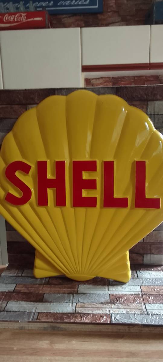 Other Antiques & Collectables - large shell embossed clam sign for sale ...
